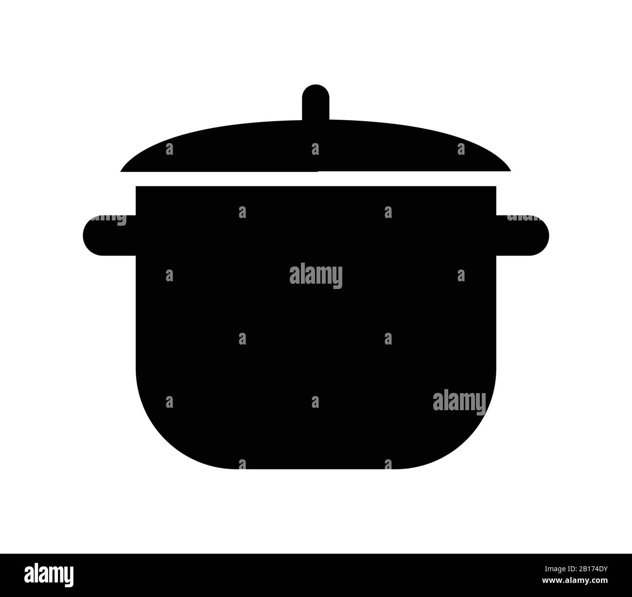 pot icon illustrated in vector on white background Stock Vector Image ...