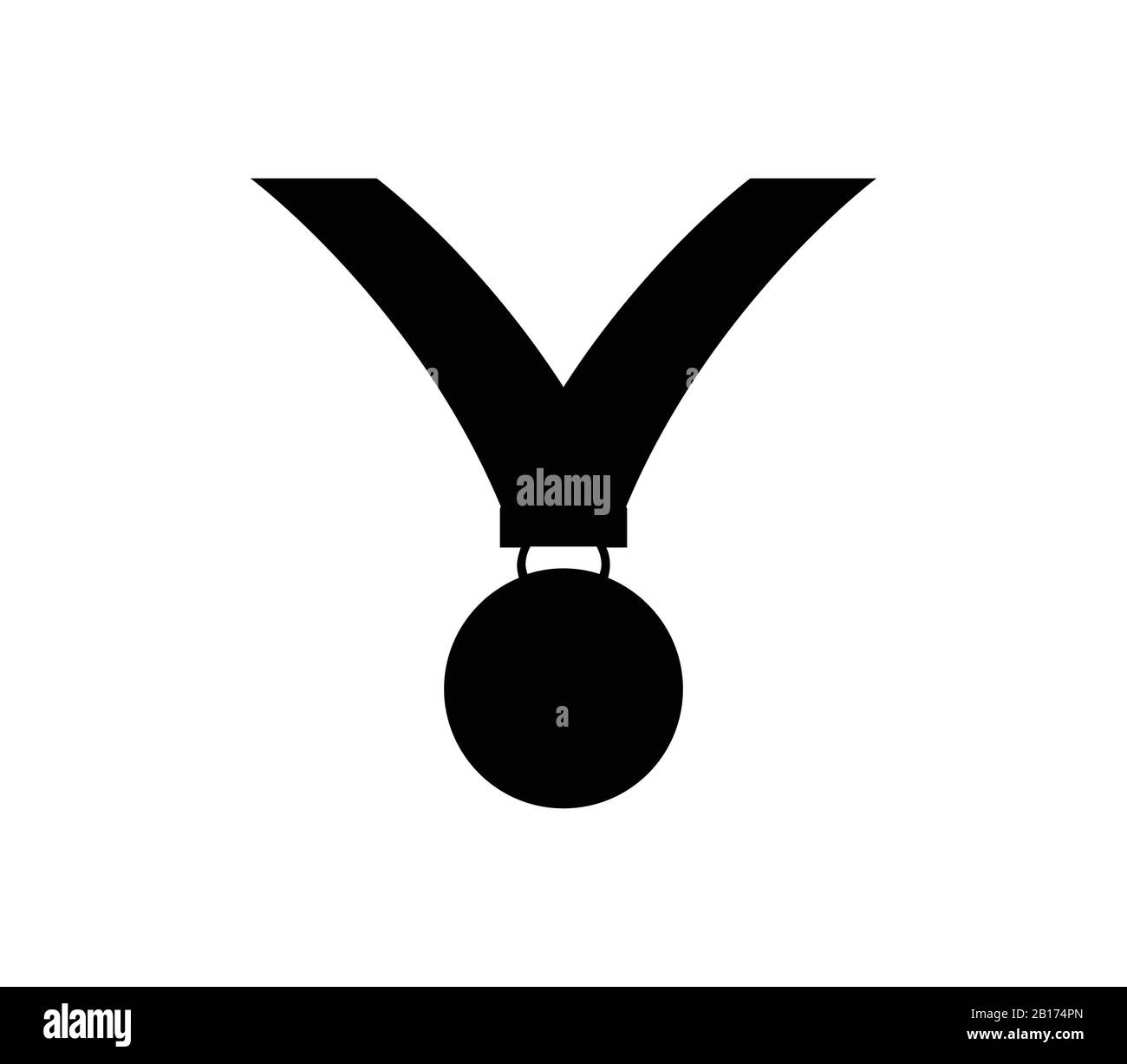 medal icon illustrated in vector on white background Stock Vector Image ...