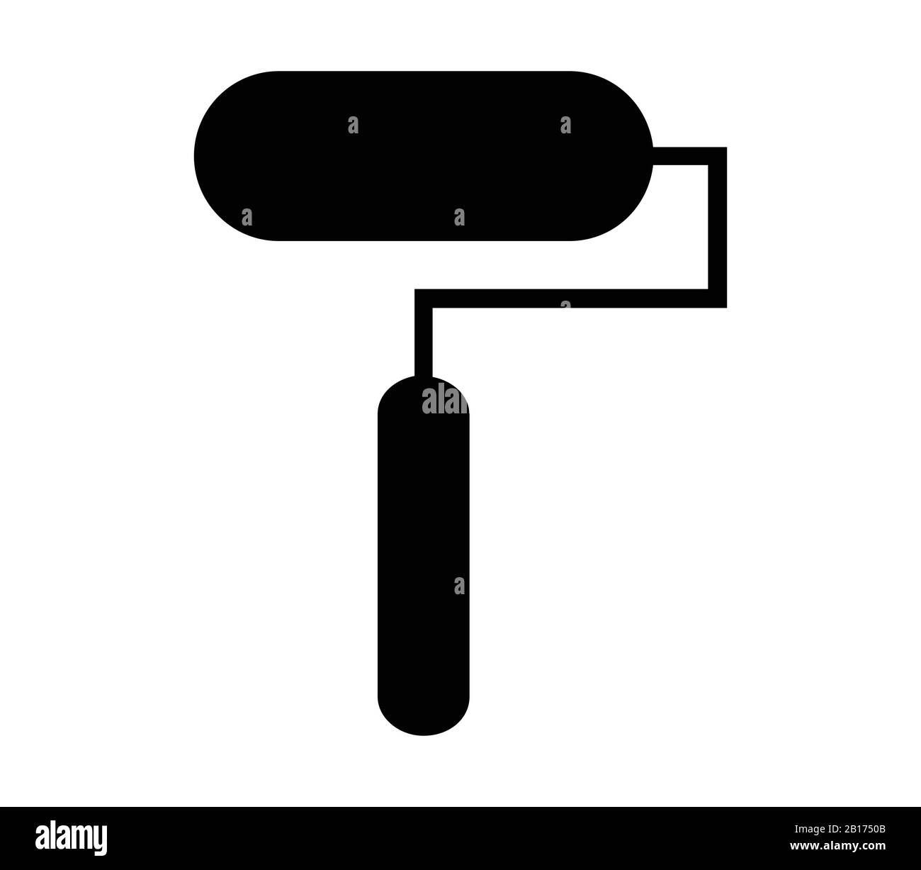 roller icon illustrated in vector on white background Stock Vector ...