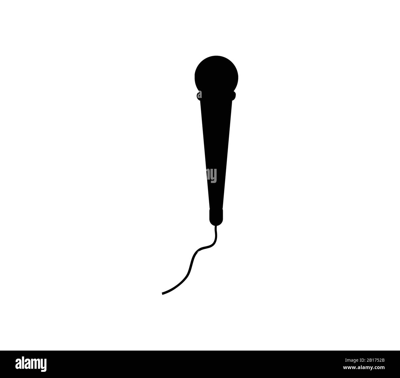 microphone icon illustrated in vector on white background Stock Vector ...