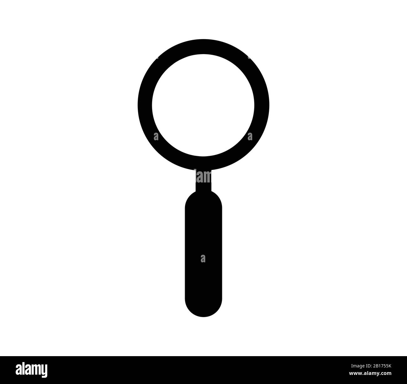 magnifying glass icon illustrated in vector on white background Stock ...