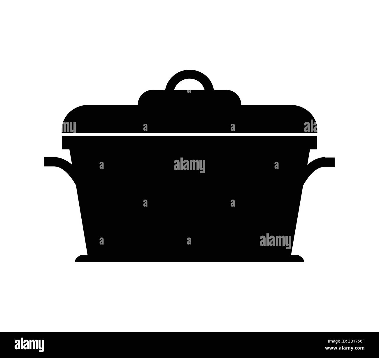 pot icon illustrated in vector on white background Stock Vector Image ...