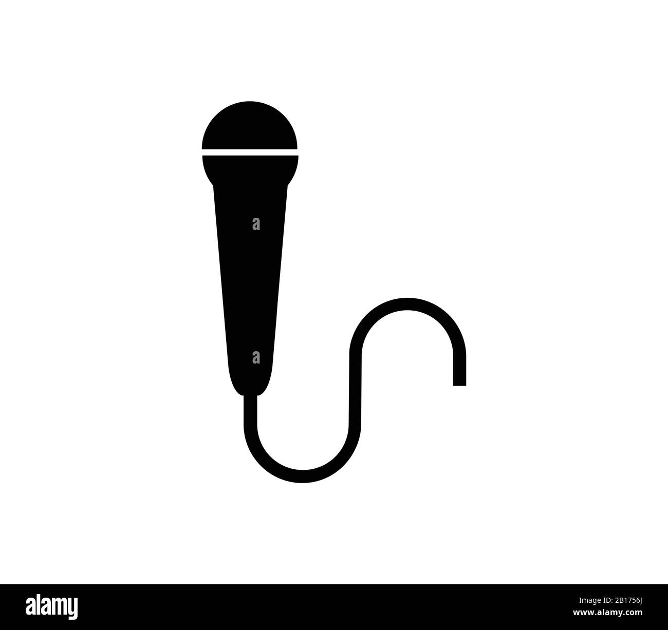 microphone icon illustrated in vector on white background Stock Vector ...