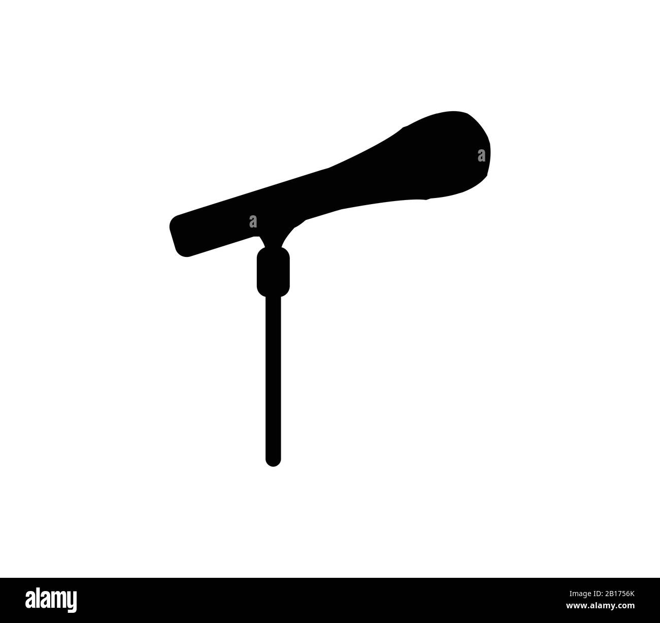 microphone icon illustrated in vector on white background Stock Vector ...