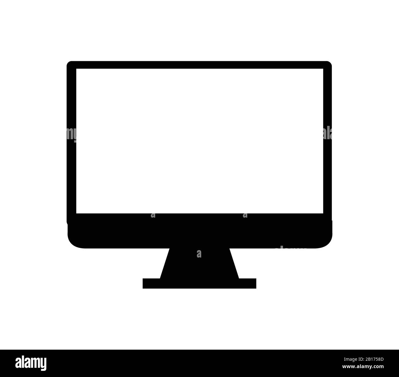 computer icon illustrated in vector on white background Stock Vector ...