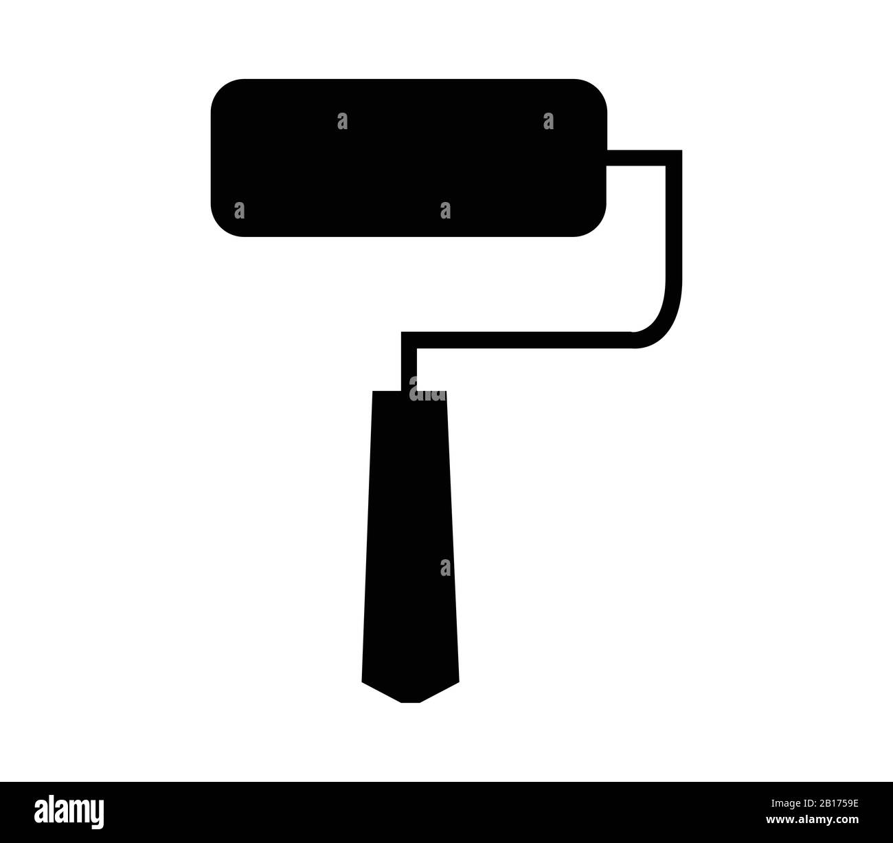 roller icon illustrated in vector on white background Stock Vector ...