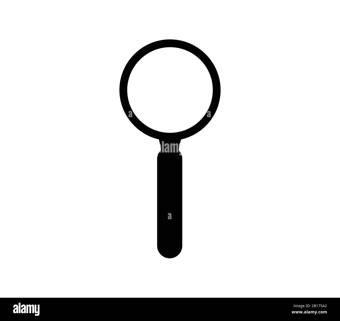 magnifying glass icon illustrated in vector on white background Stock ...