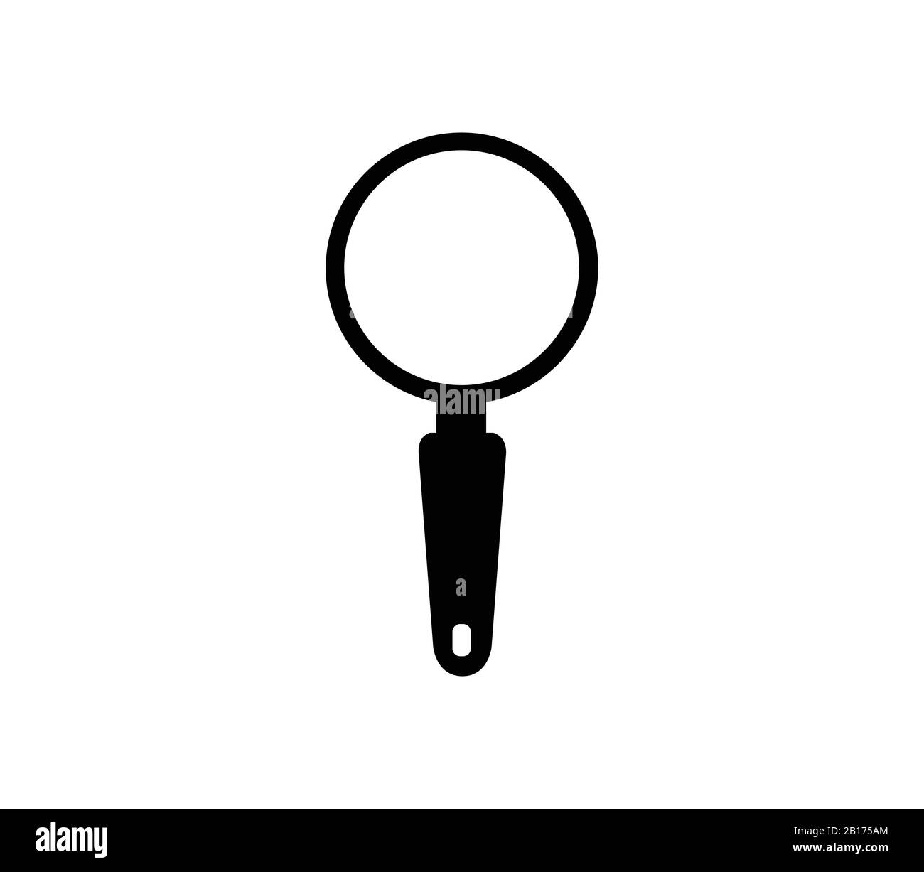 magnifying glass icon illustrated in vector on white background Stock ...