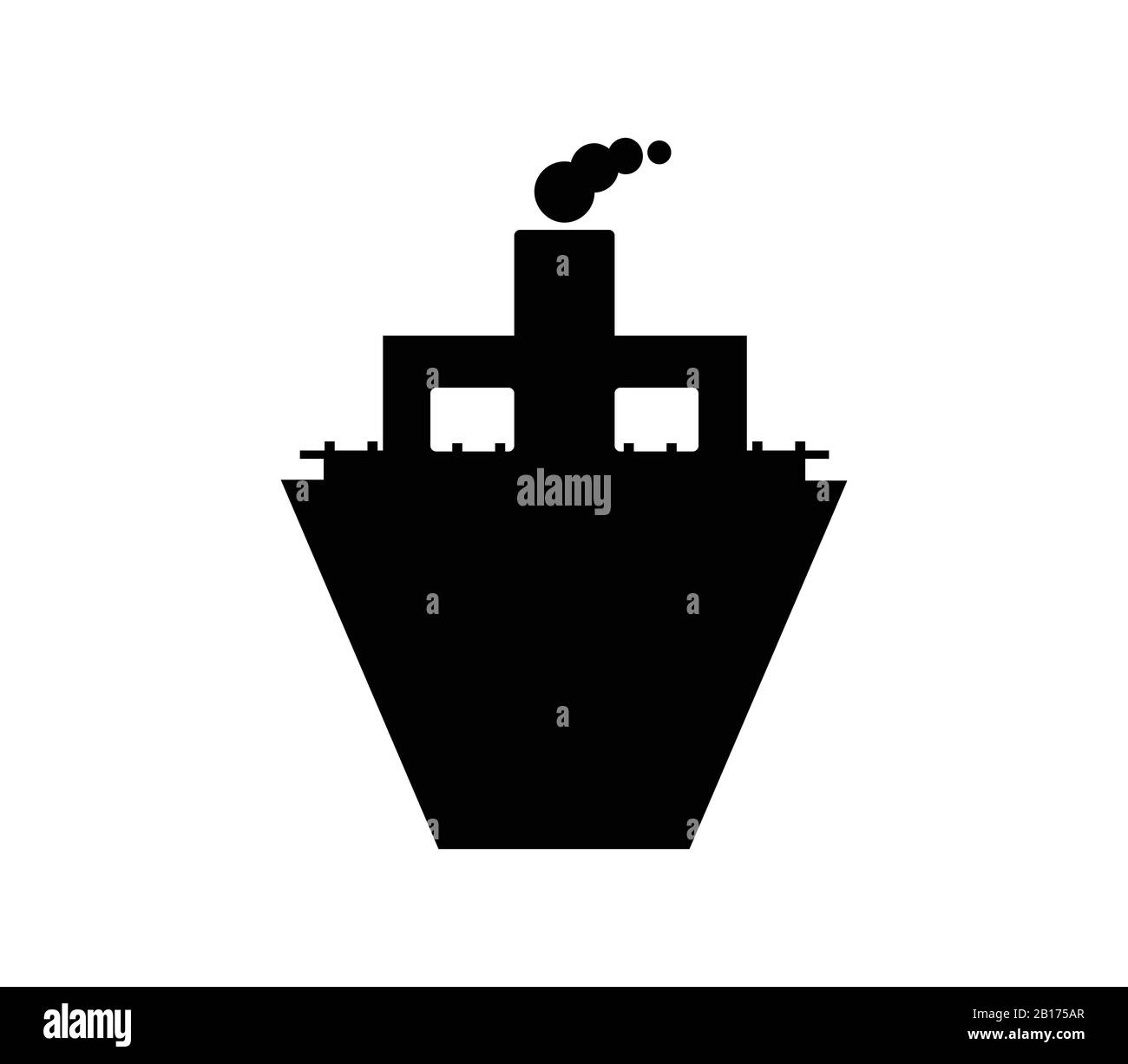 ship icon illustrated in vector on white background Stock Vector Image ...
