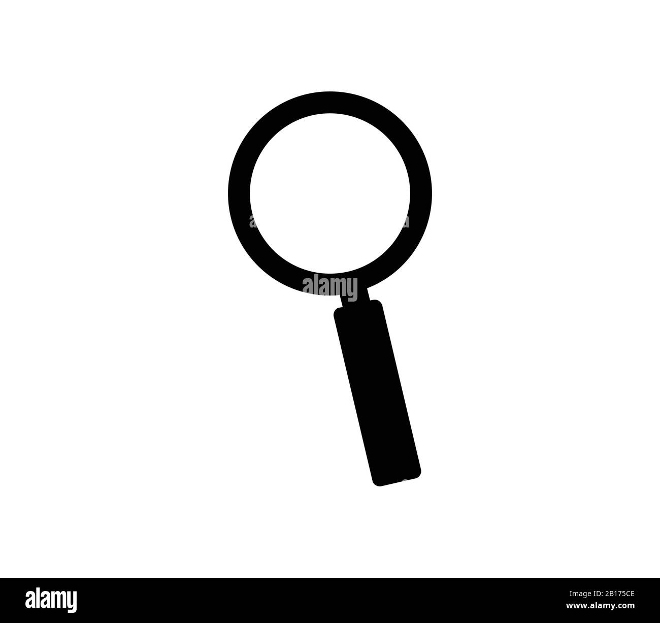 magnifying glass icon illustrated in vector on white background Stock ...