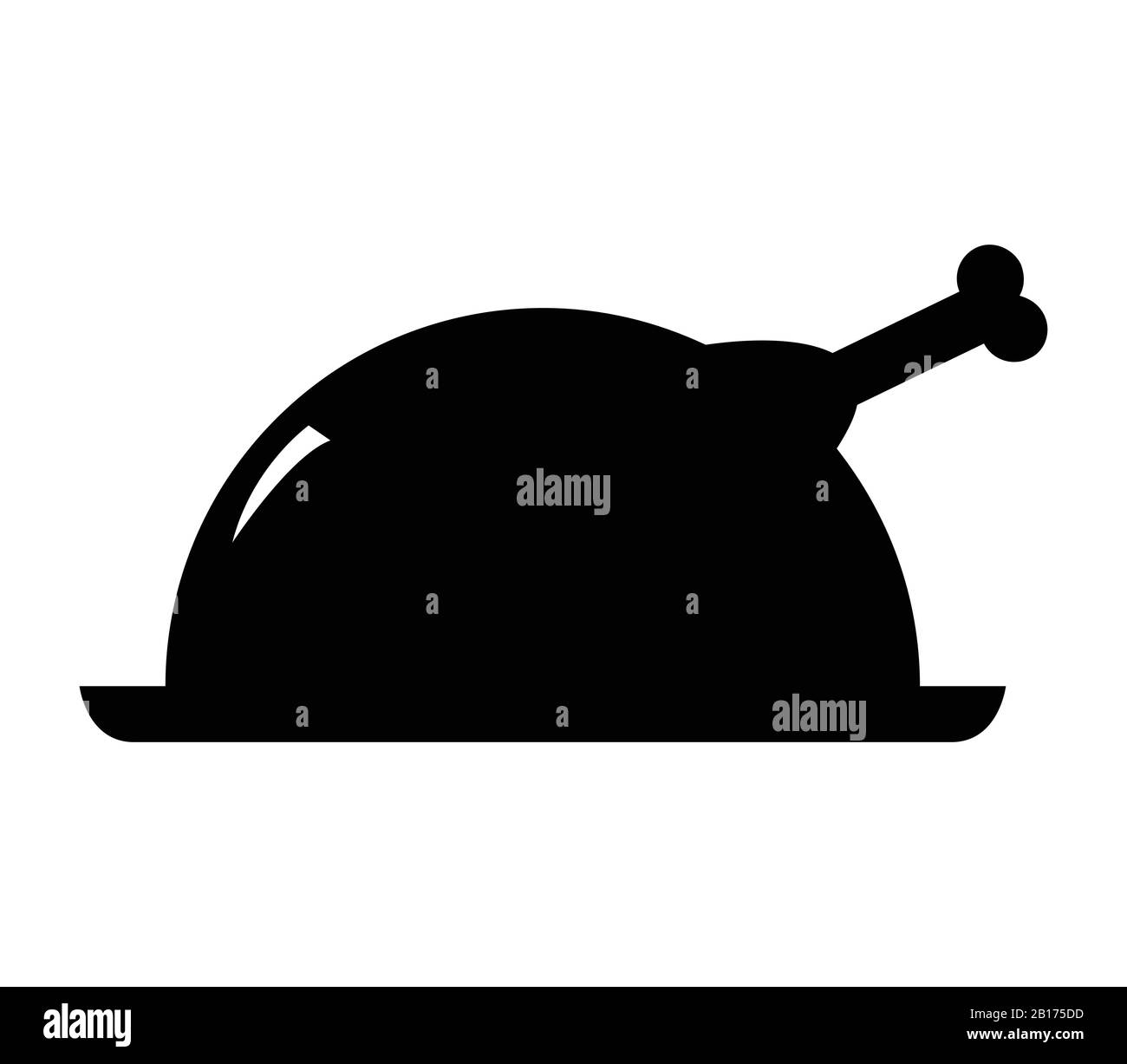 chicken icon illustrated in vector on white background Stock Vector ...