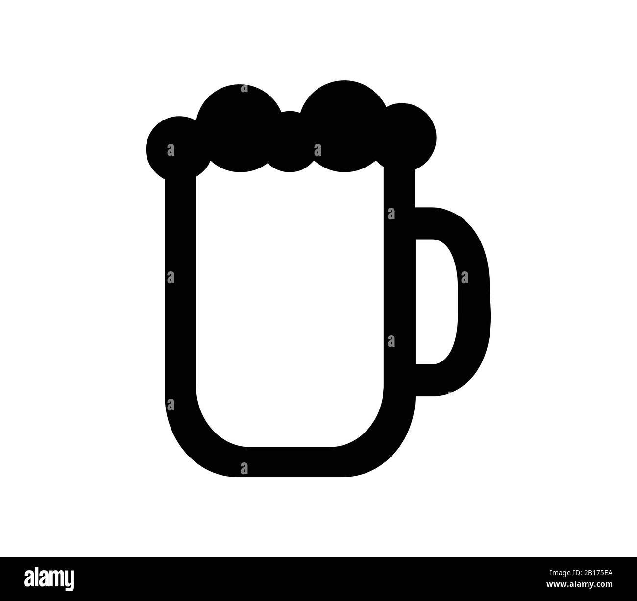 beer icon illustrated in vector on white background Stock Vector Image ...