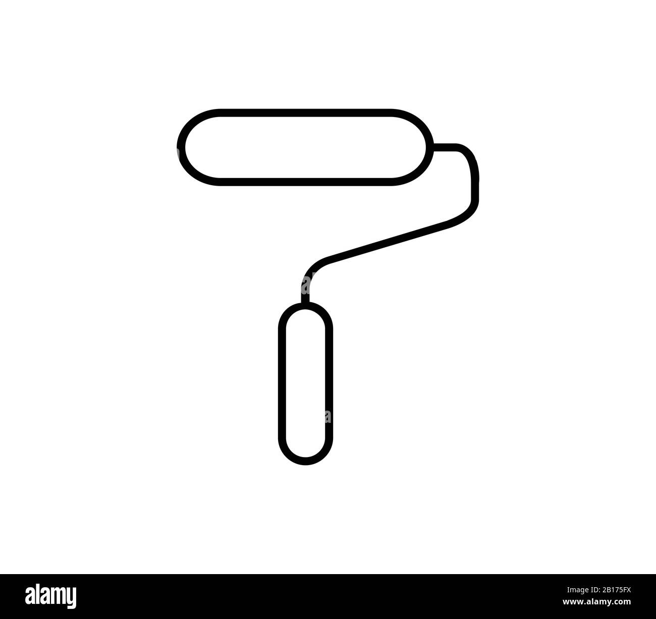 roller icon illustrated in vector on white background Stock Vector ...