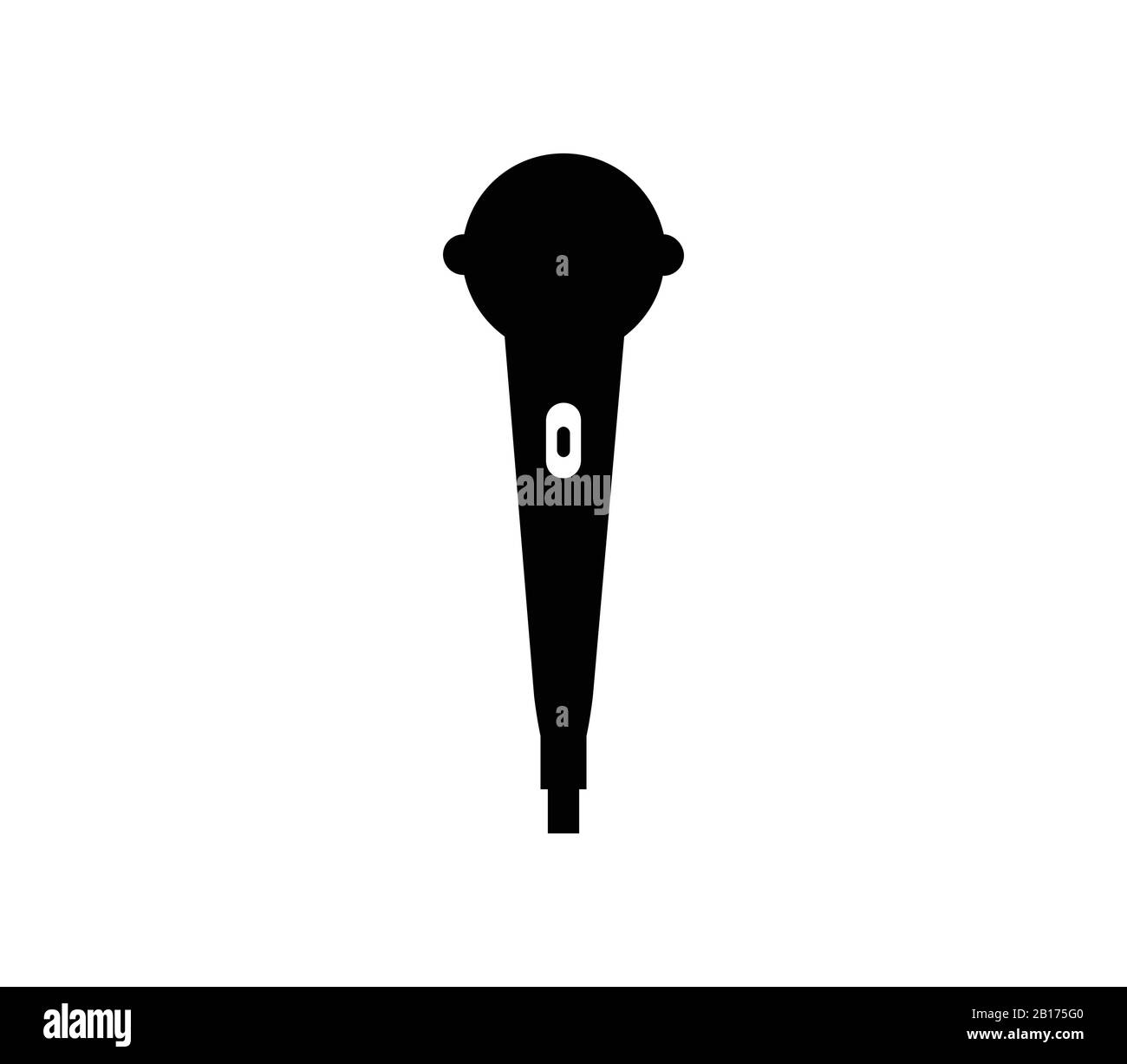 microphone icon illustrated in vector on white background Stock Vector ...