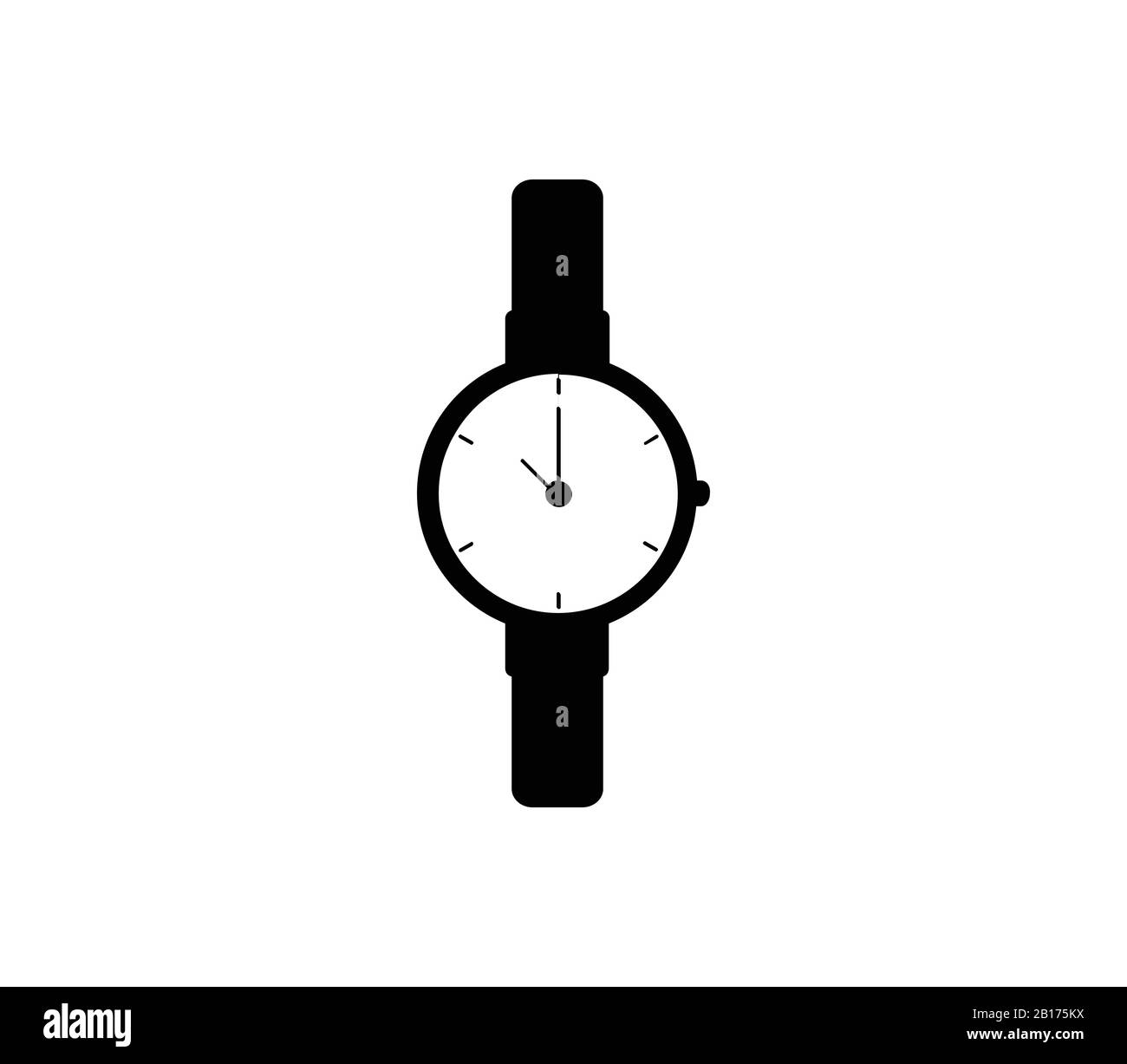 clock icon illustrated in vector on white background Stock Vector Image ...