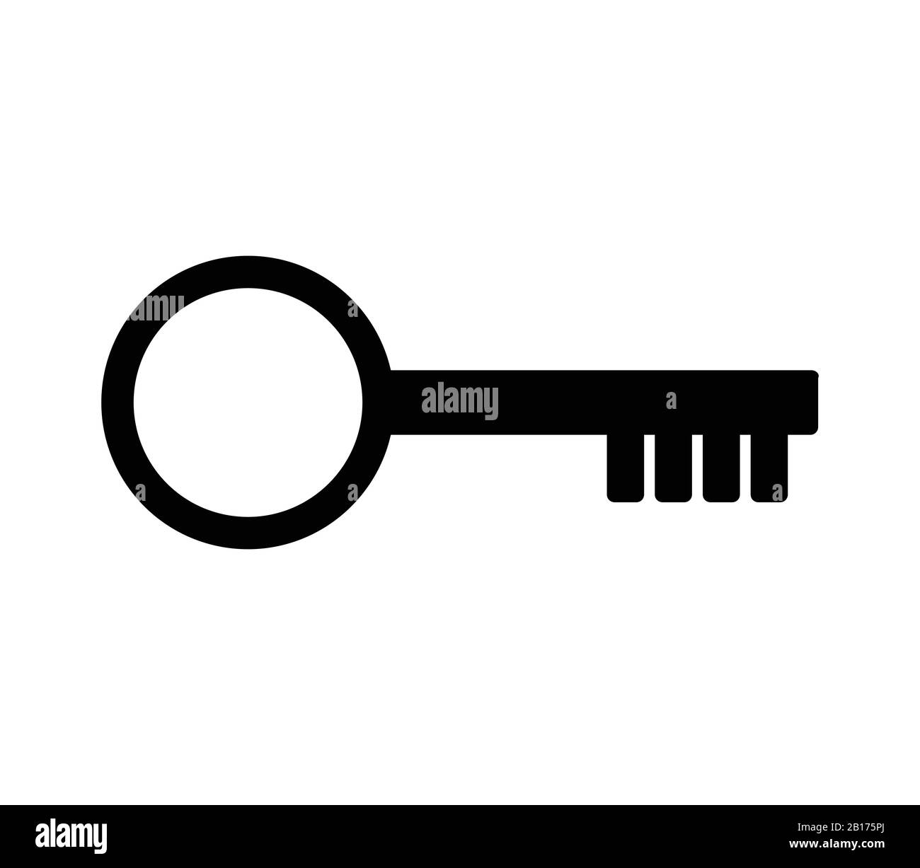 key icon illustrated in vector on white background Stock Vector Image ...