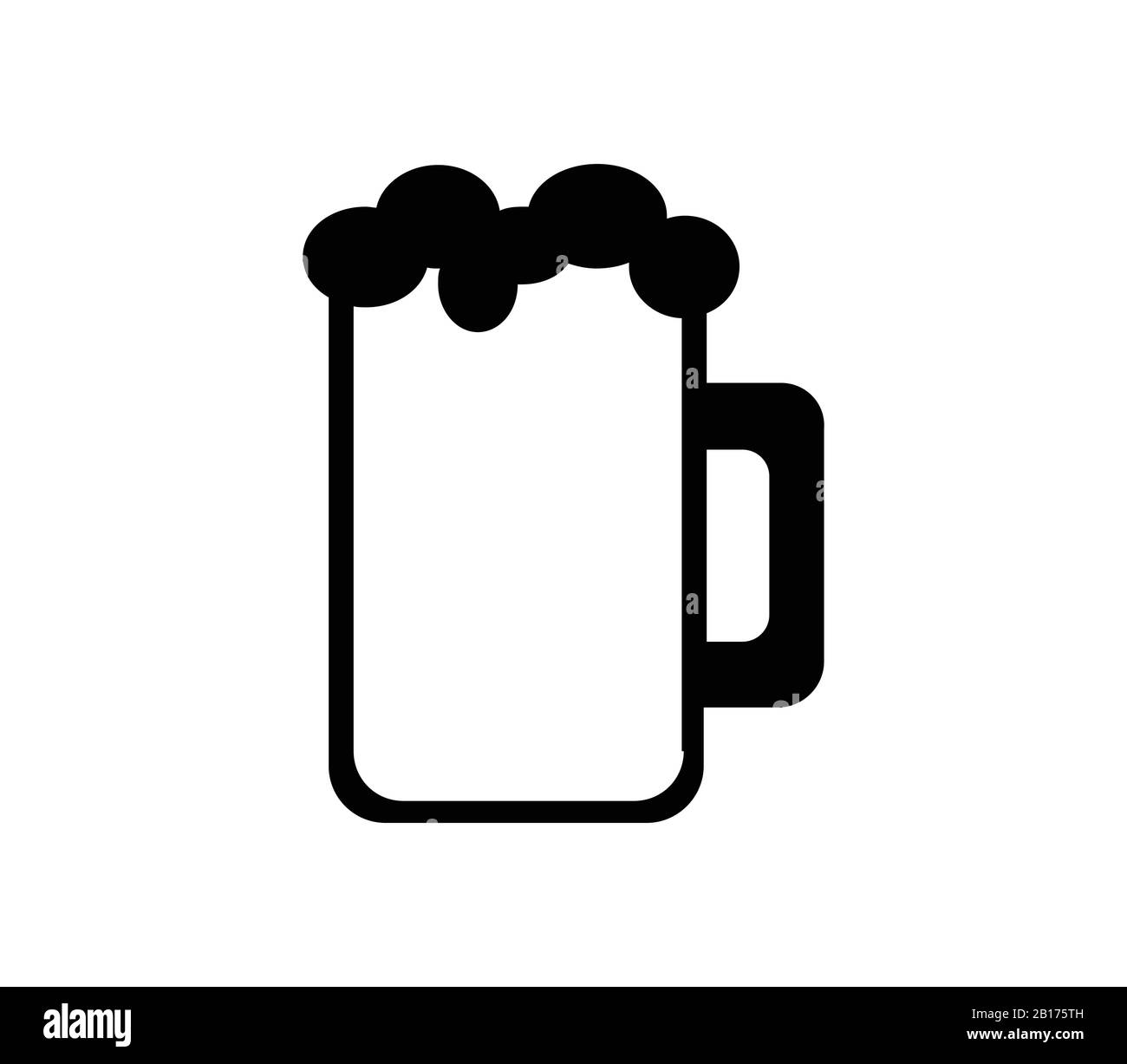 beer icon illustrated in vector on white background Stock Vector Image ...