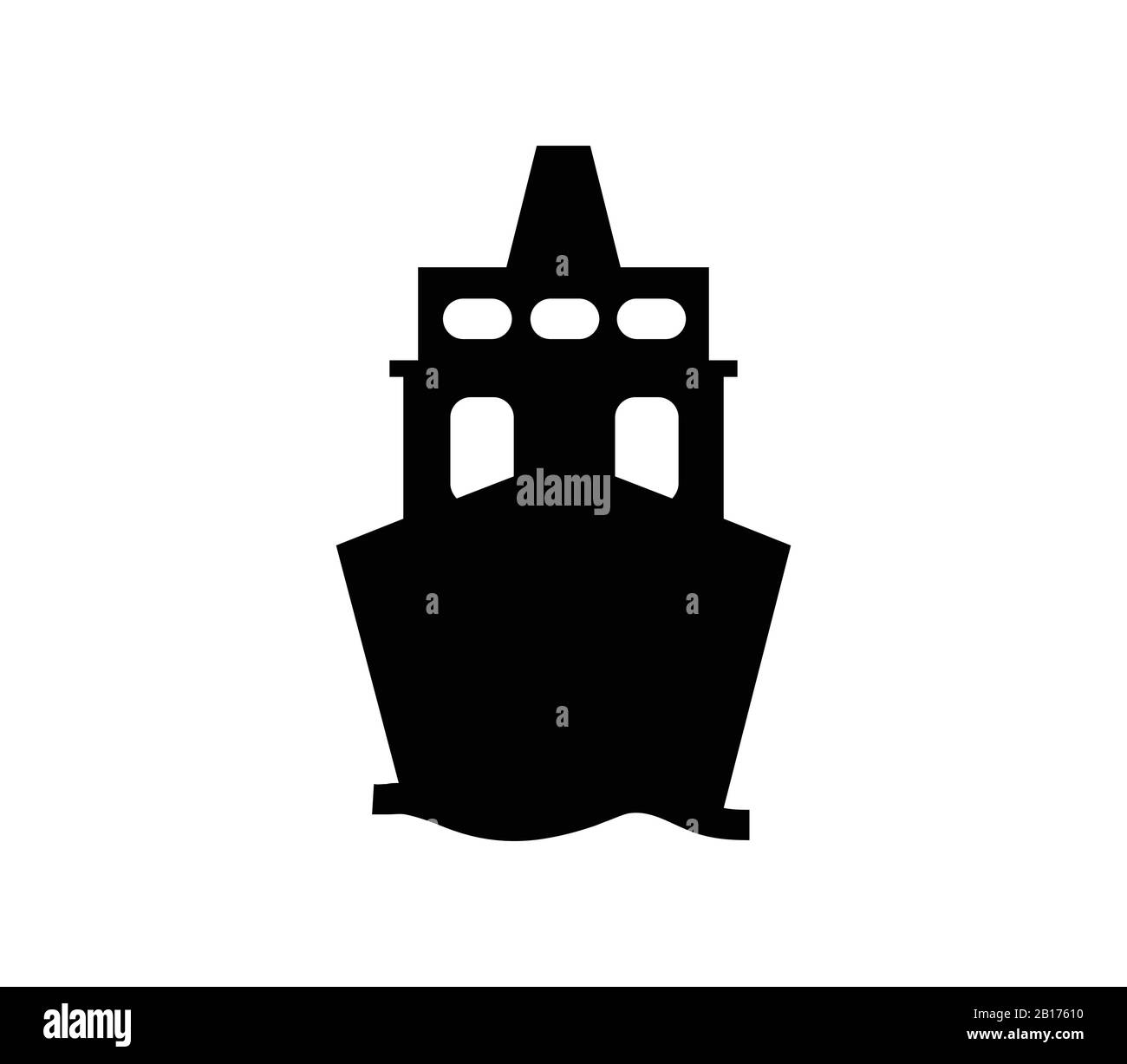 ship icon illustrated in vector on white background Stock Vector Image ...