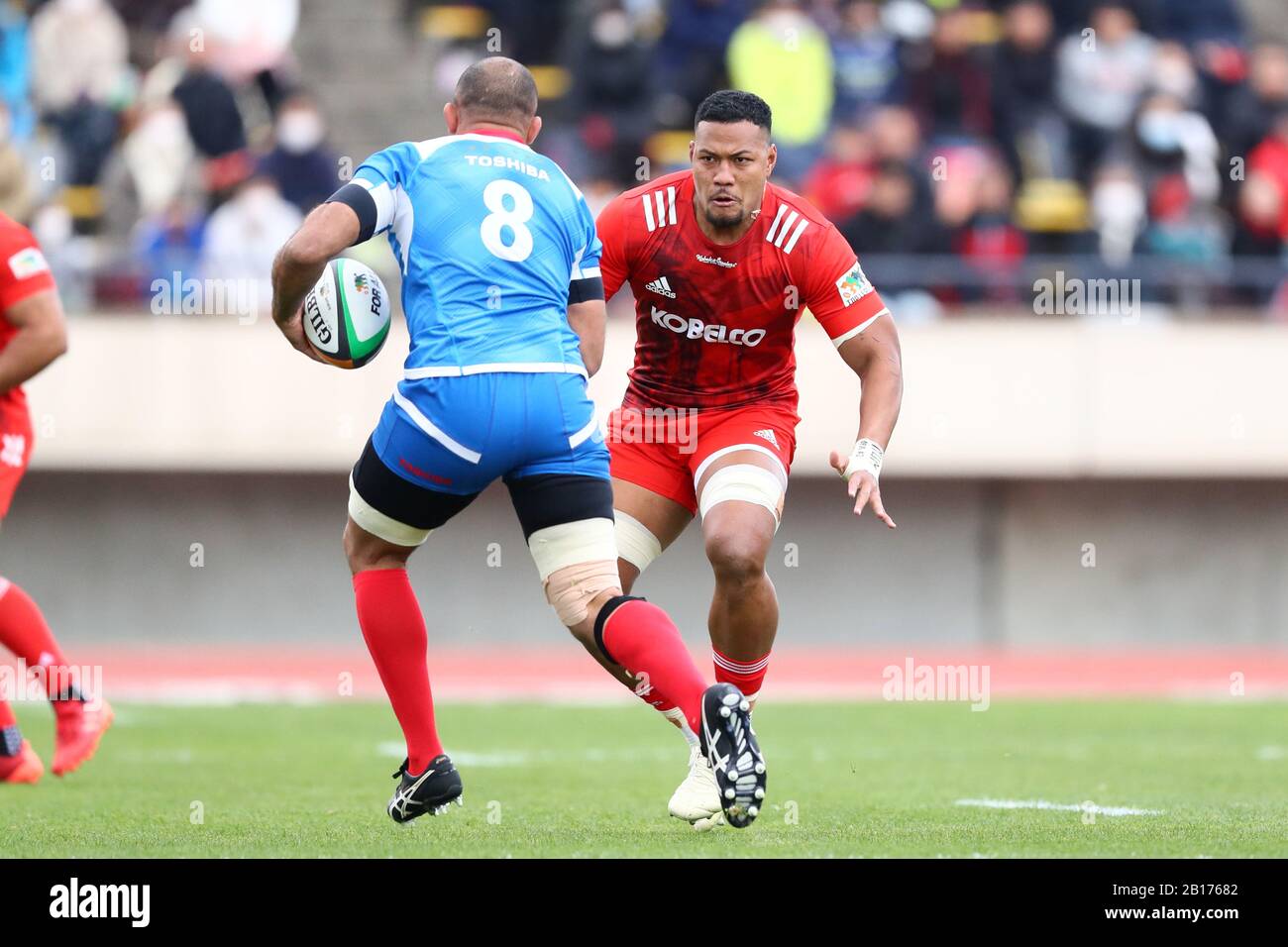 Kobe, Japan. 23rd Feb, 2020. (L-R) Michael Leitch, Taumua Naeata Rugby ...