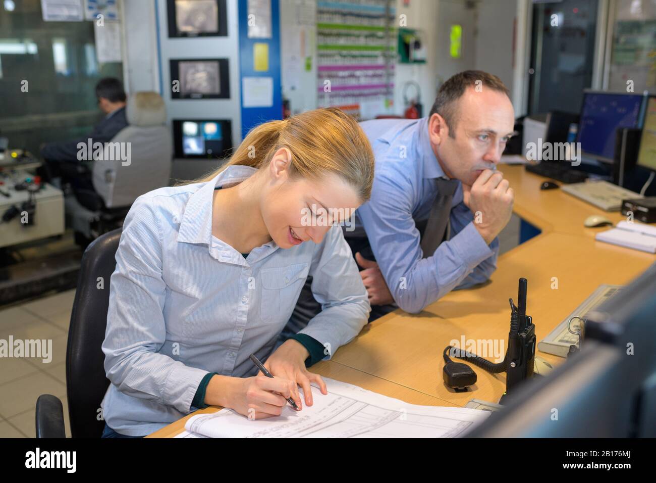 factory security unit team at work Stock Photo - Alamy