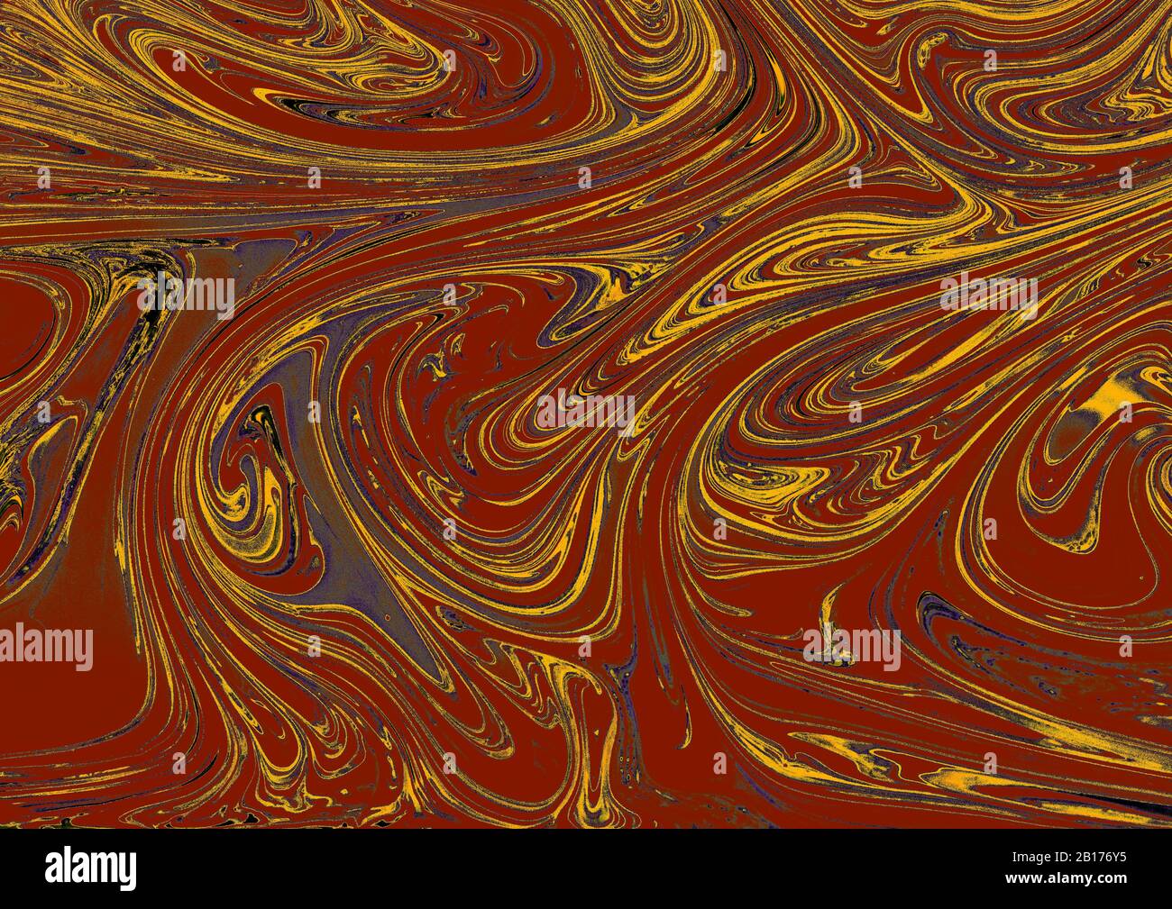 Traditional Ottoman Turkish abstract marbling art patterns as ...