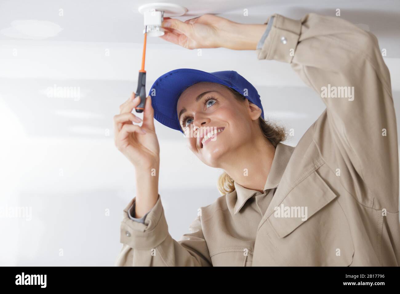 Installing ladders hi-res stock photography and images - Alamy