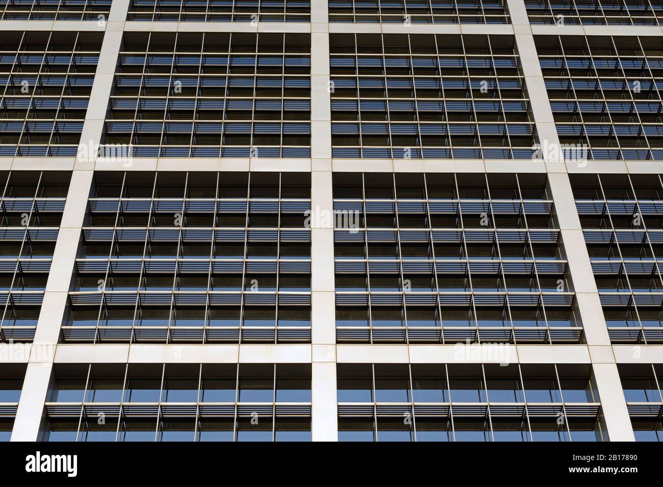 Office building glass and steel frontage in Beijing, China Stock Photo ...