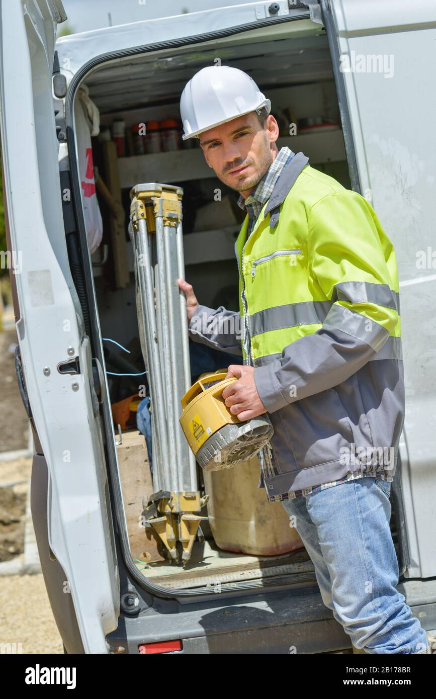 Using ladders hi-res stock photography and images - Alamy