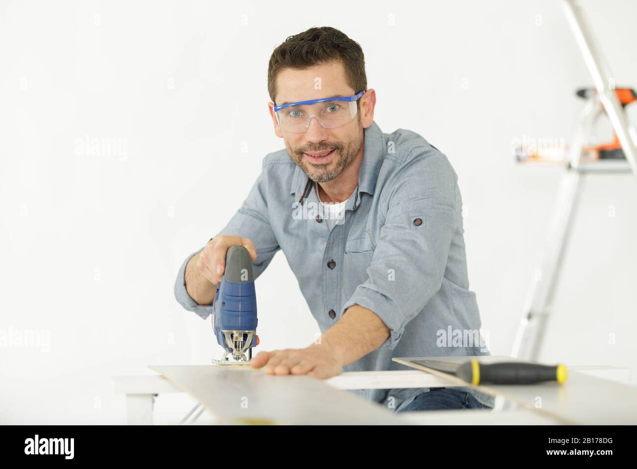 Hand power sawing machines hi-res stock photography and images - Alamy