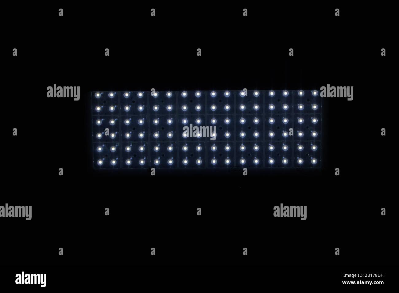 Rectangle with glowing lights Stock Photo - Alamy