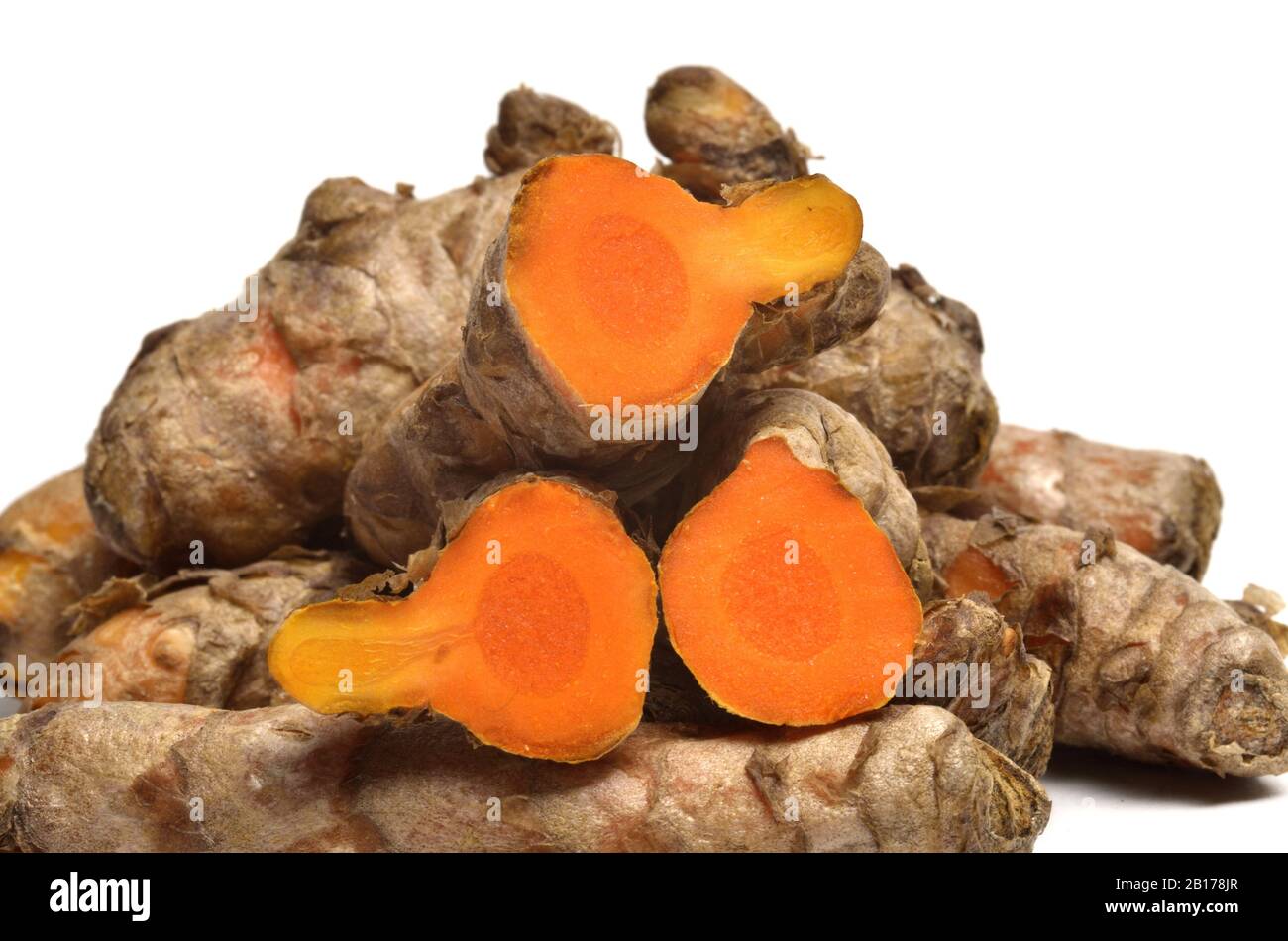 turmeric (Curcuma longa), rhizomes Stock Photo - Alamy