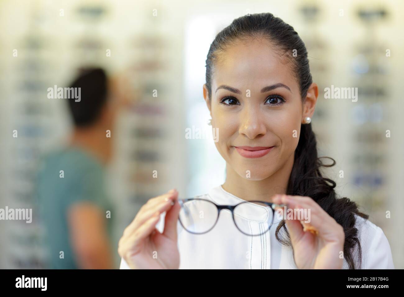 a woman and vision concept Stock Photo - Alamy