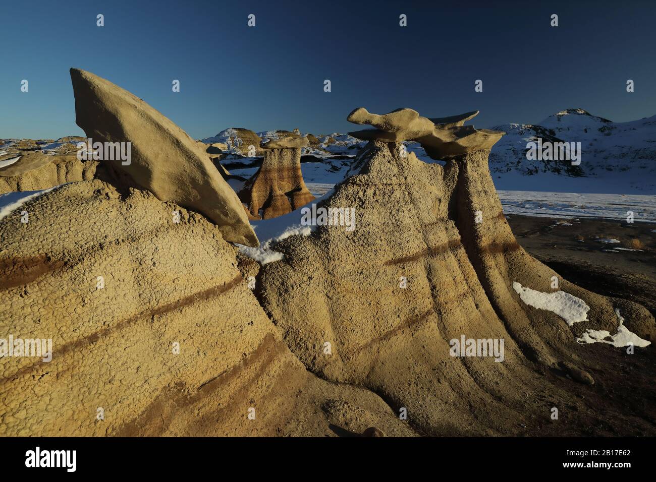 Bisti badlands, De-na-zin wilderness area, New Mexico Stock Photo - Alamy