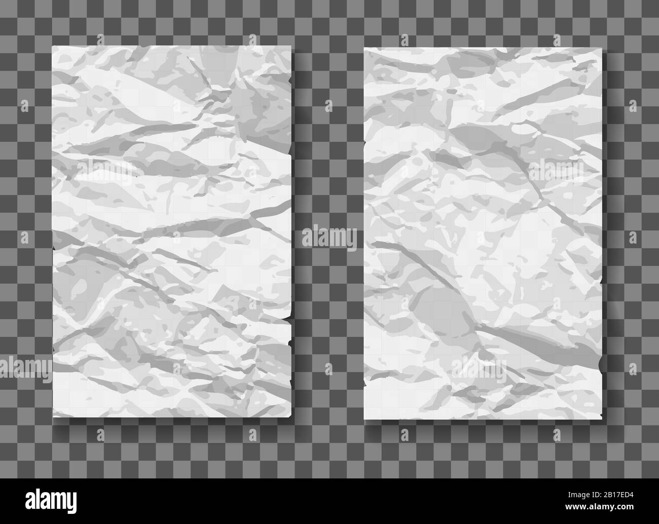 Crumpled paper mockups Stock Vector Image & Art - Alamy