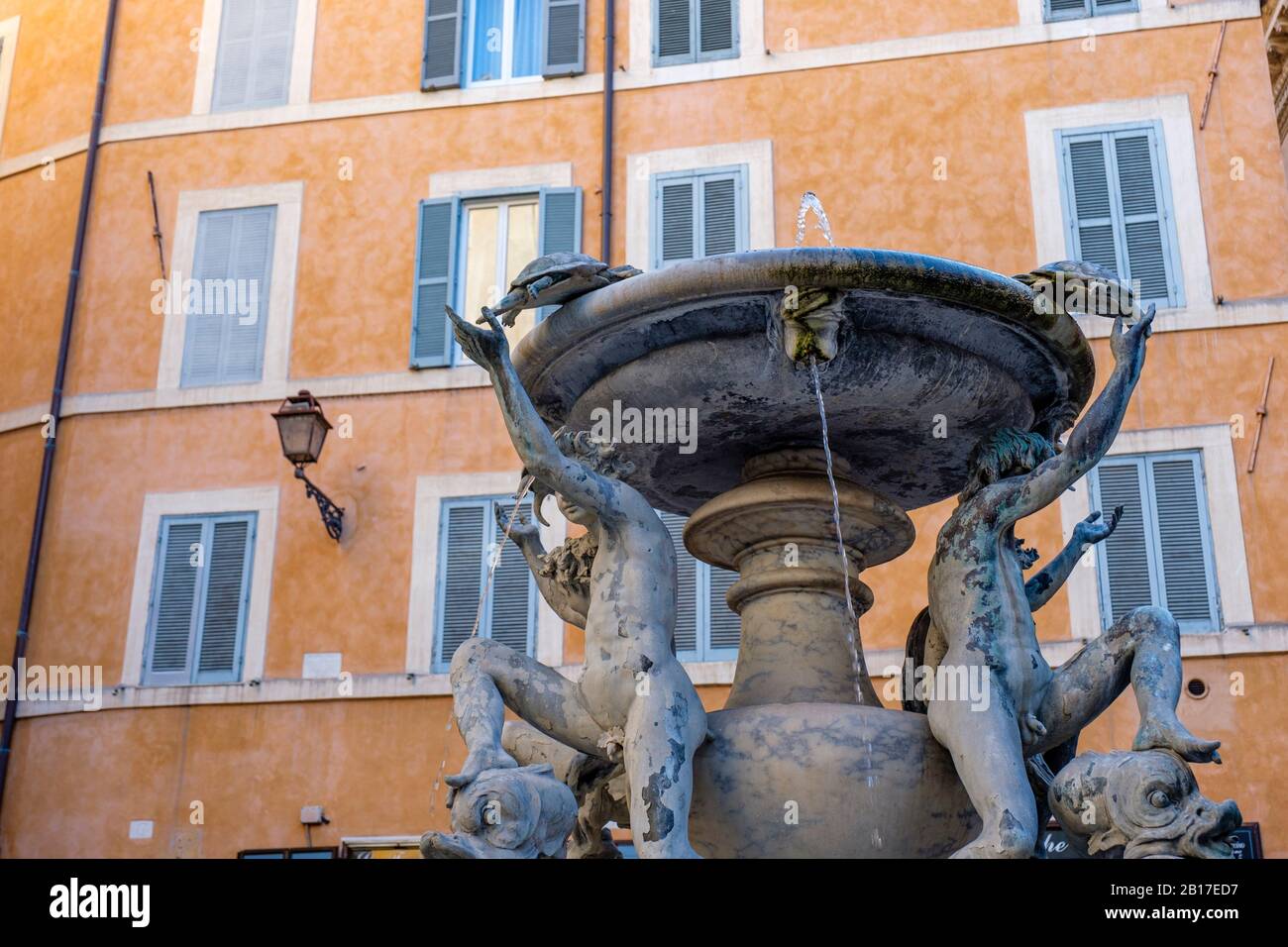 The Fontana delle Tartarughe, The Turtle Fountain, Italian Renaissance ...