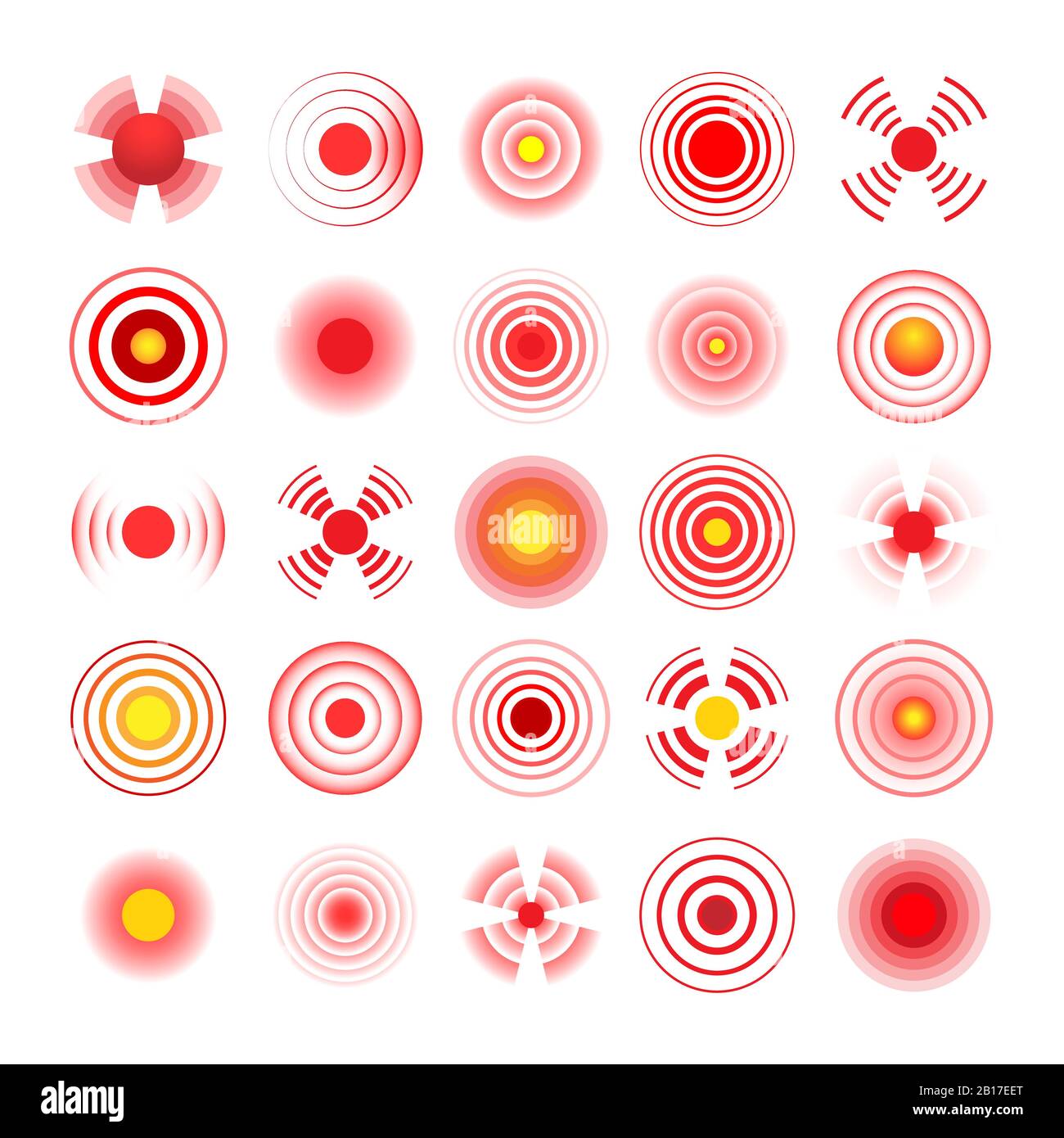 Pain circles red target Stock Vector Images - Alamy