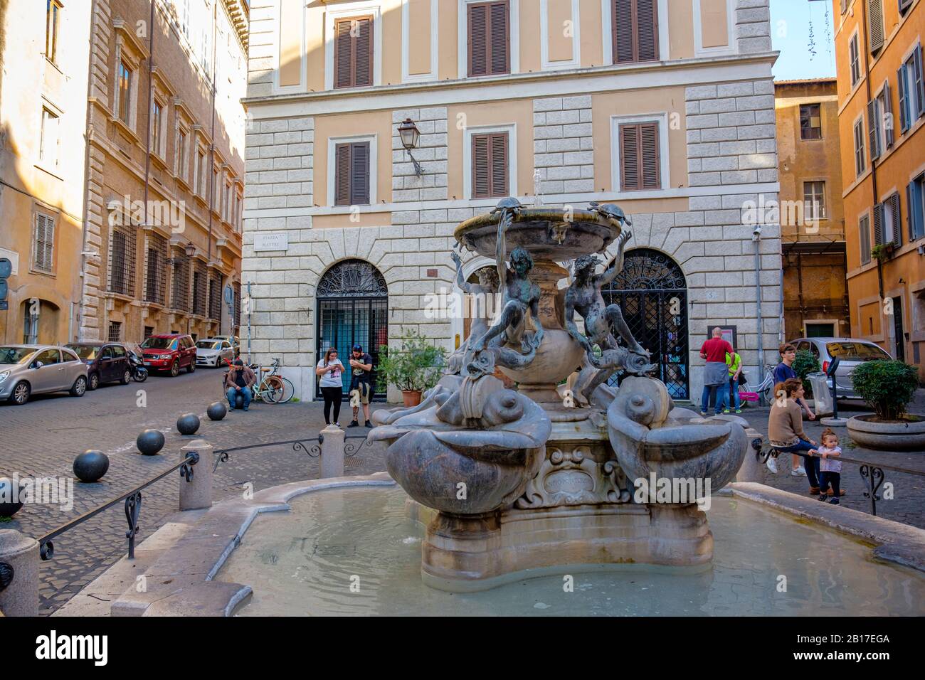 The Fontana delle Tartarughe, The Turtle Fountain, Italian Renaissance ...