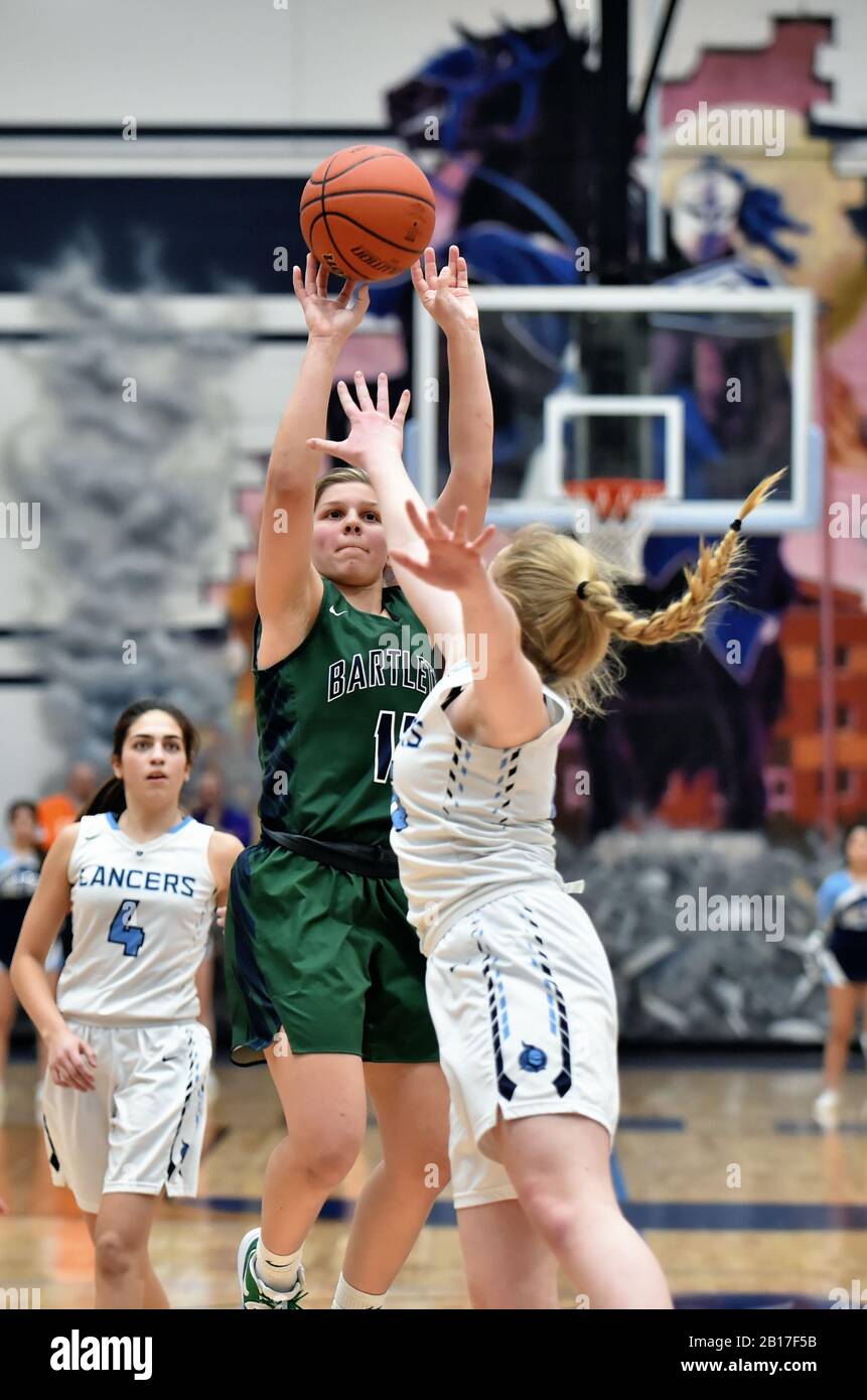 Player pulling up from a drive to take a jump shot from above the paint ...