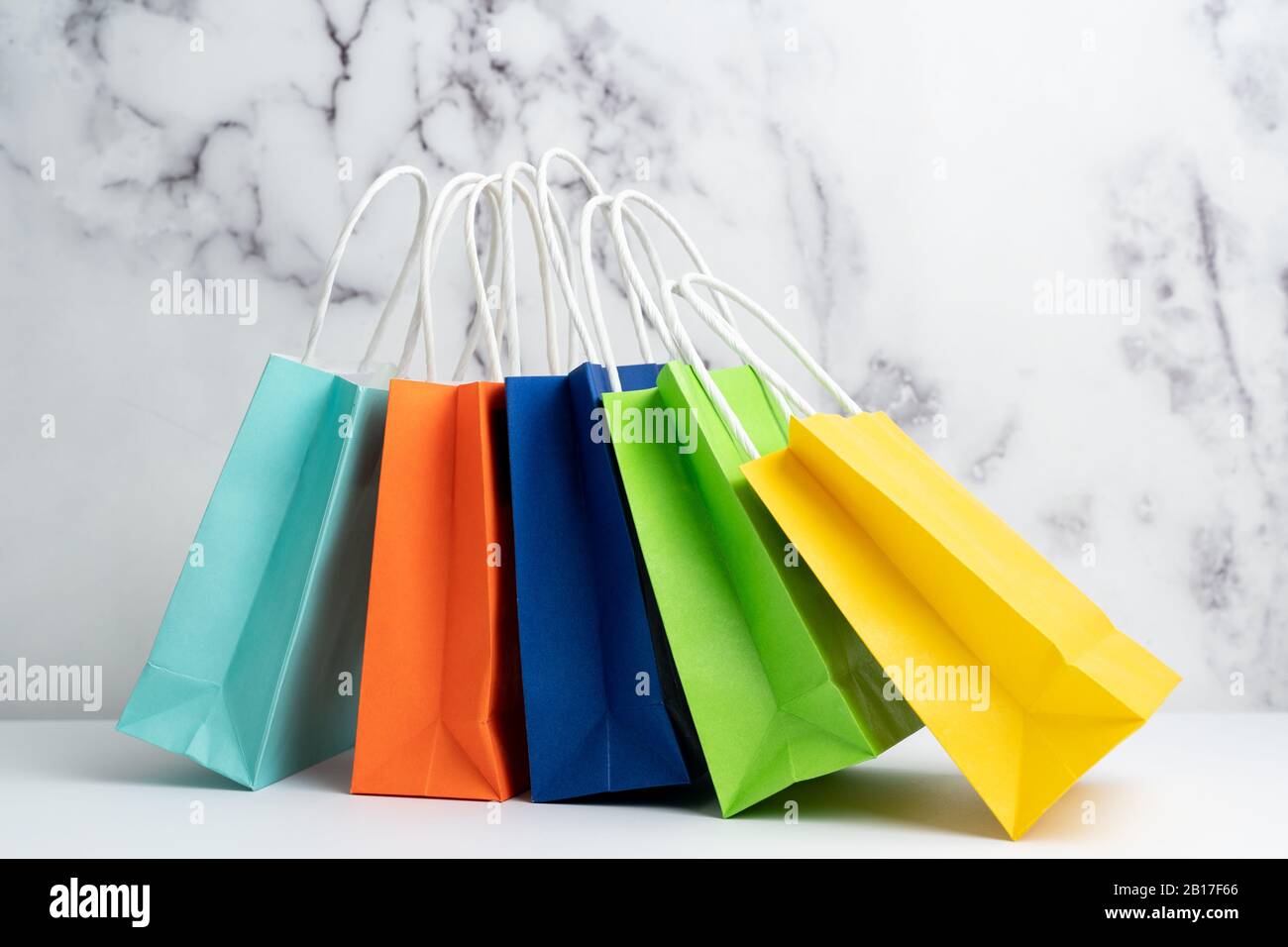 Colorful shopping or gift bags Stock Photo - Alamy