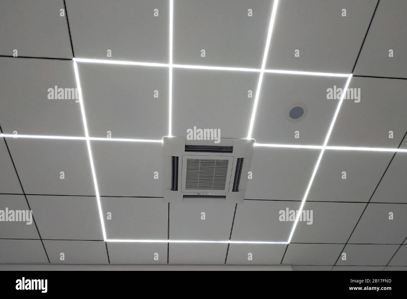 Indoor unit air conditioner. Ceiling version with LED backlight. The ...