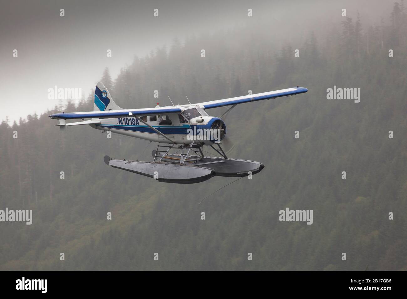 de Havilland Canada Beaver landing in Juneau Alaska Stock Photo - Alamy