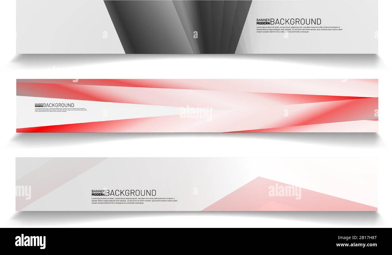Modern web banner background. abstract vector template design. light ...