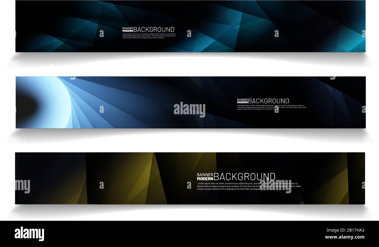 Modern web banner background. abstract vector template design. light ...