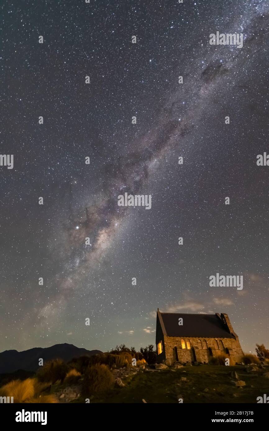 Lake Tekapo Night Sky Hd