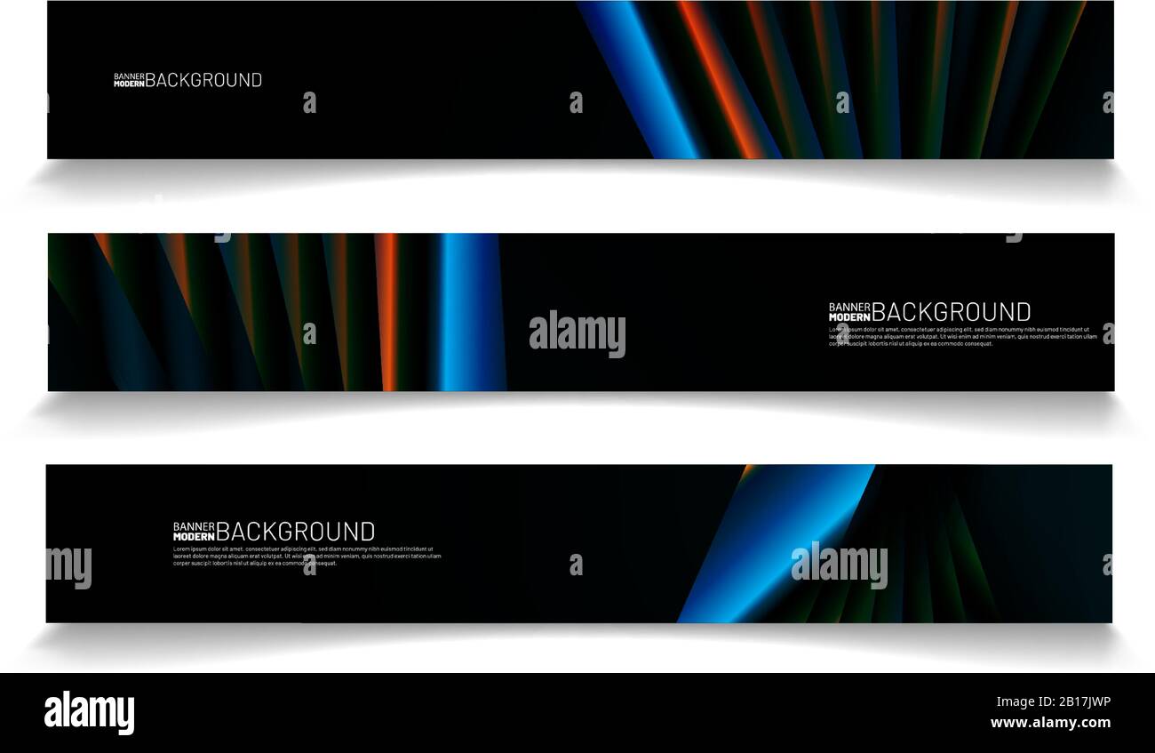 Modern web banner background. abstract vector template design. light ...
