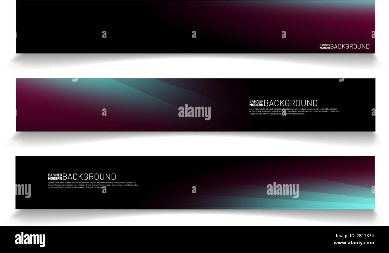 Modern web banner background. abstract vector template design. light ...