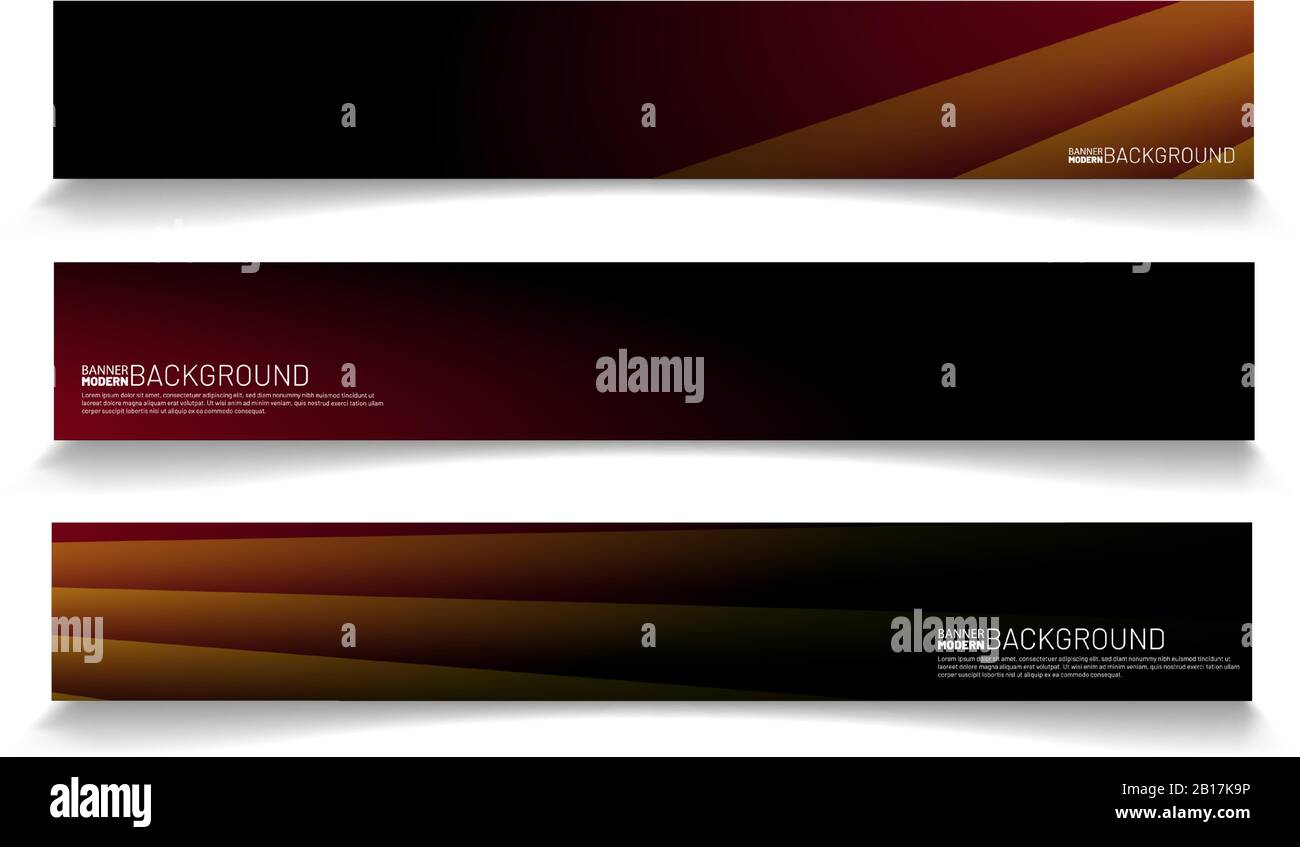 Modern web banner background. abstract vector template design. light effect illustration Stock ...