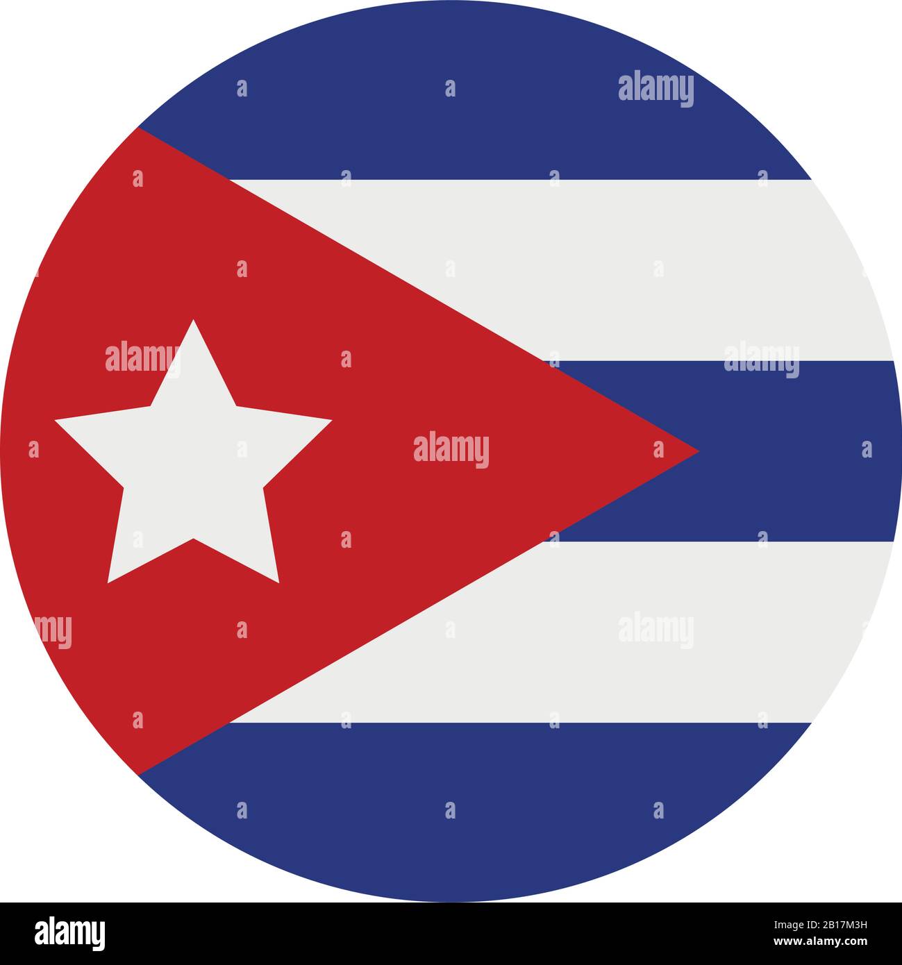 Cuba flag illustrated in vector on white background Stock Vector Image ...