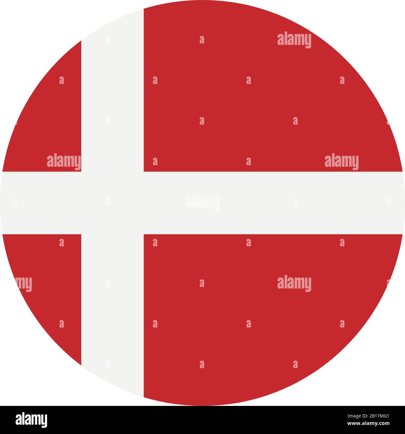 denmark flag illustrated in vector on white background Stock Vector ...