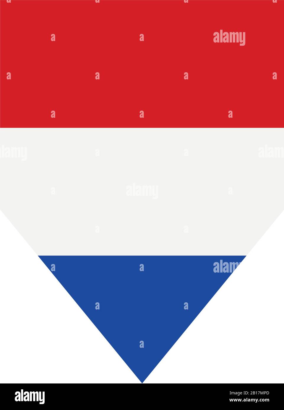 holland flag illustrated in vector on white background Stock Vector ...
